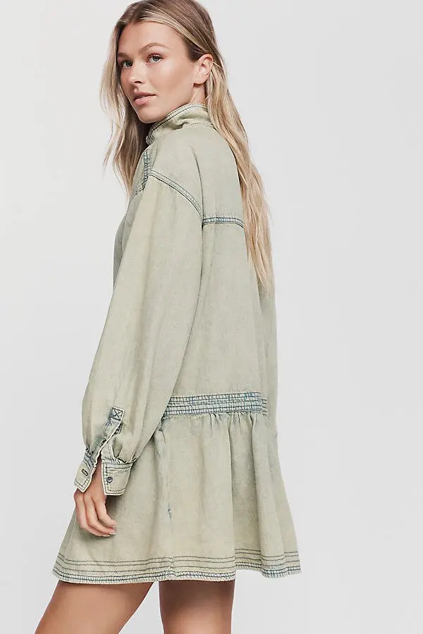 PILCRO Zip-up Swg Mi Dress