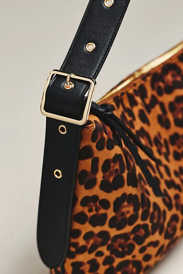 Anthropologie Leopard Prt Hobo Bag