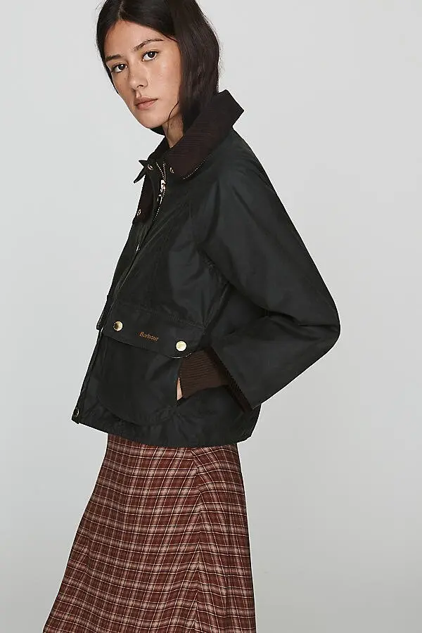 Barbour 100% Cotton Cropped Beadnell Jacket