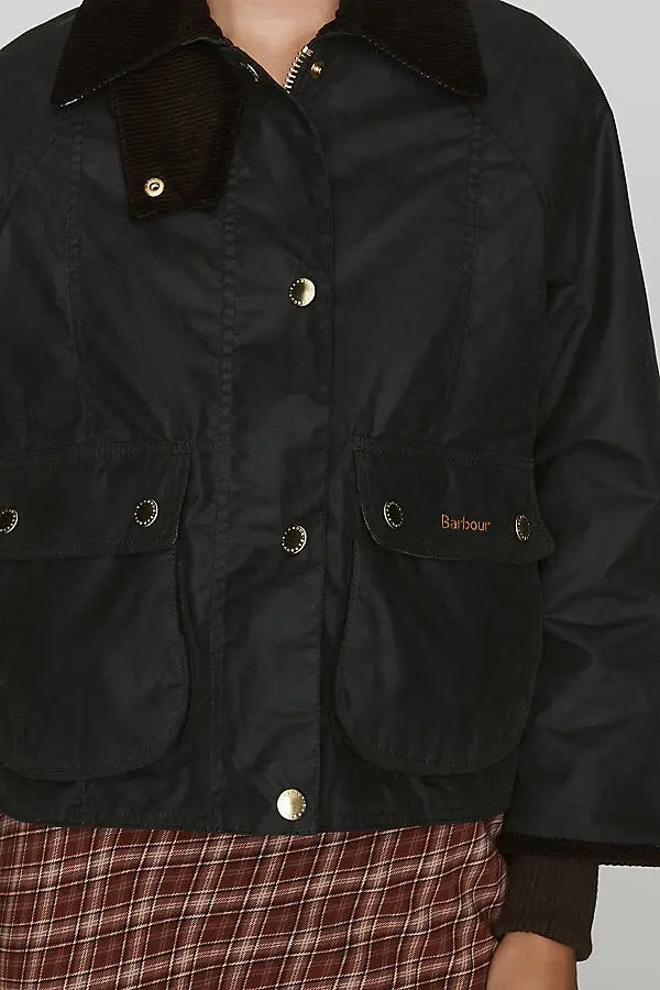Barbour 100% Cotton Cropped Beadnell Jacket