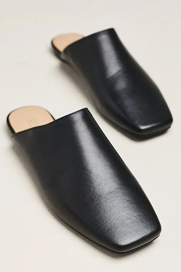 SILENT D Lorrie Mule Flats - Black