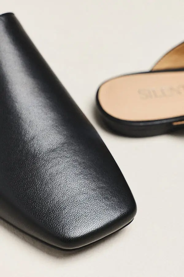 SILENT D Lorrie Mule Flats - Black