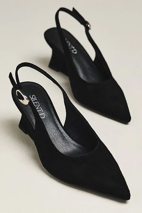 SILENT D Cele-sd Slgback Wedge Heel - Black
