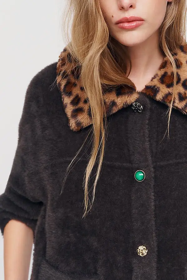 NVLT Cash Eyelast Knit Bomber Jacket - Espresso