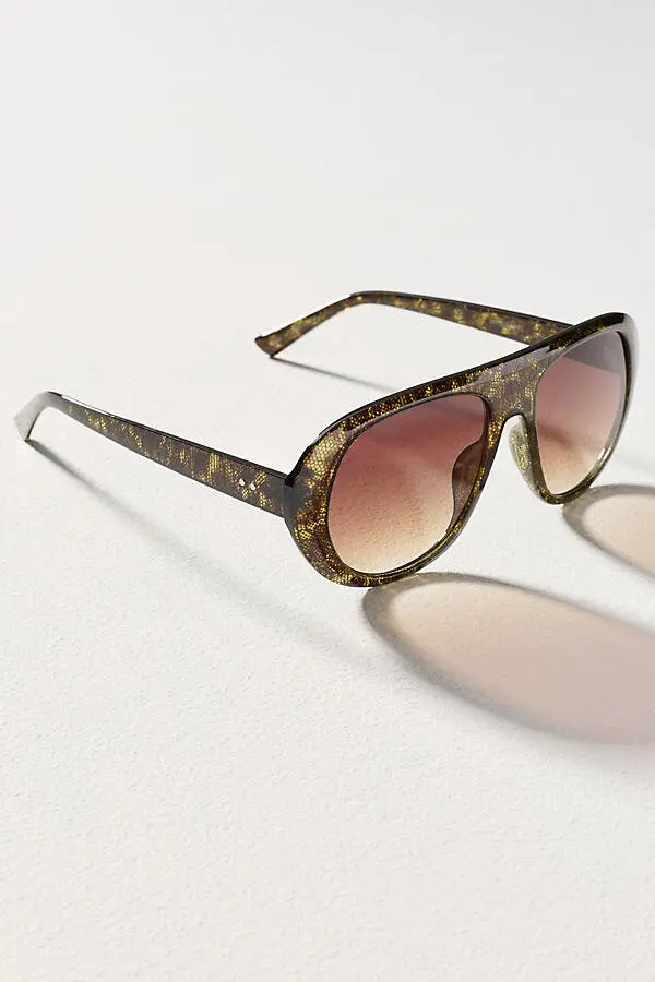 Anthropologie Wrapped Aviator Sunglasses