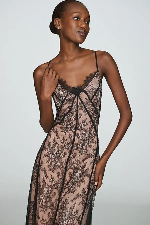 Anthropologie Lace Midi Dress