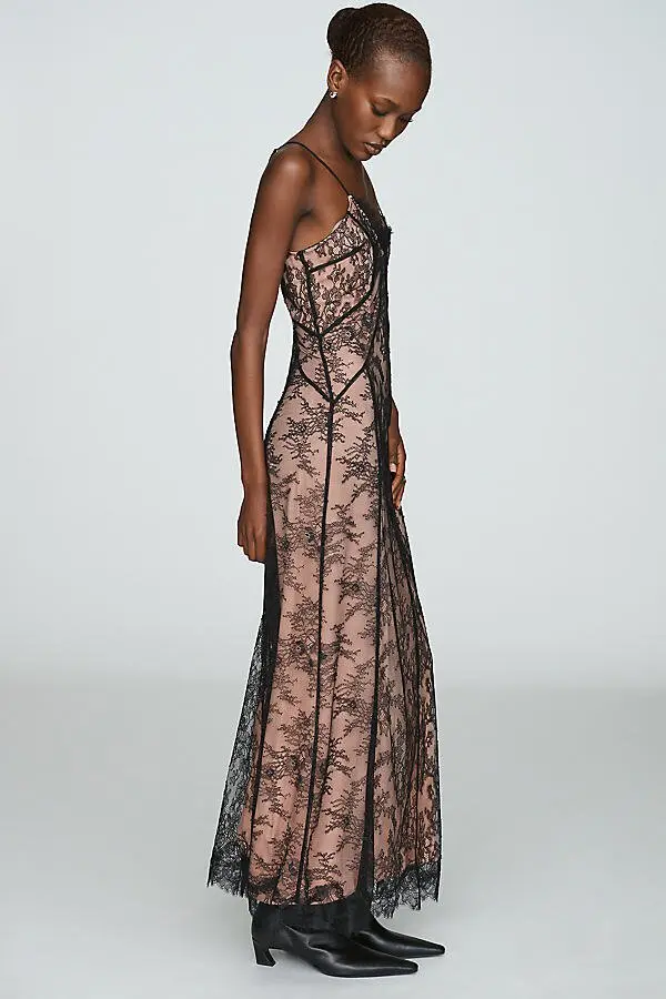 Anthropologie Lace Midi Dress