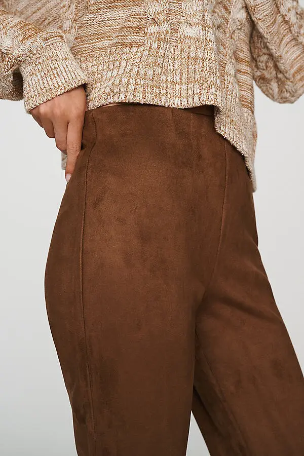 Sanctuary Sashay Faux Suede Legggs - Cocoa