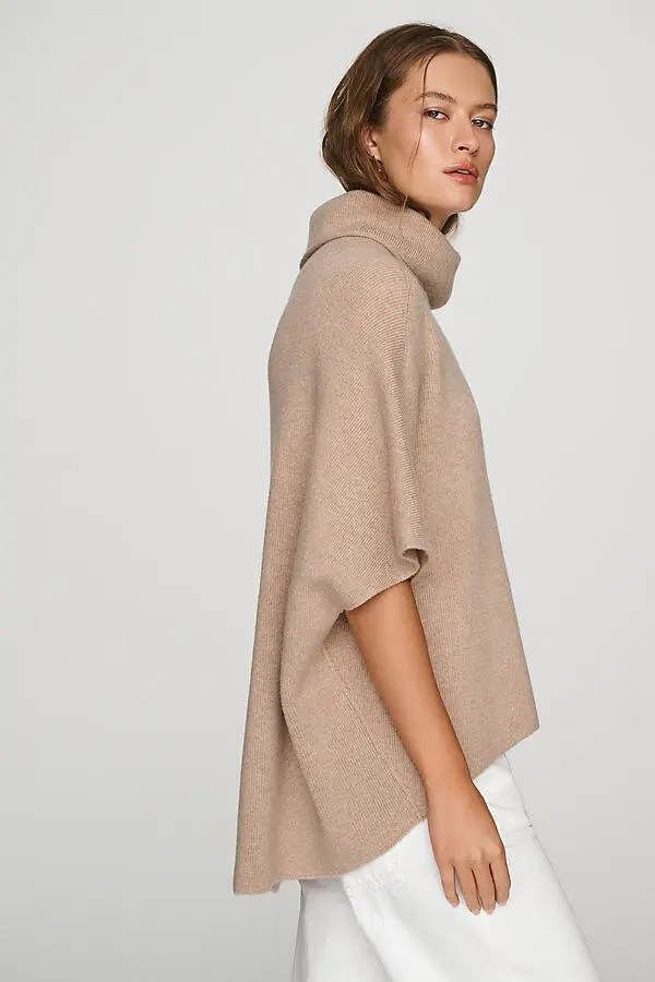 PILCRO High-neck Short Sleeve Sweater