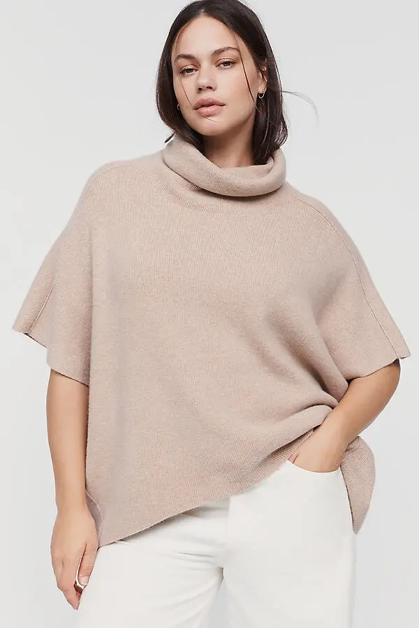 PILCRO High-neck Short Sleeve Sweater