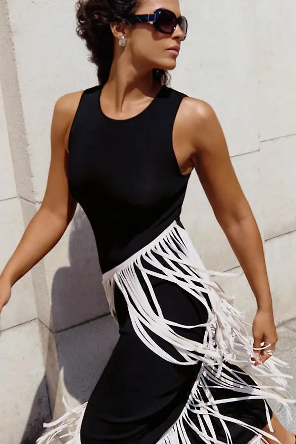 SIMONMILLER Spiral Knit Maxi Dress