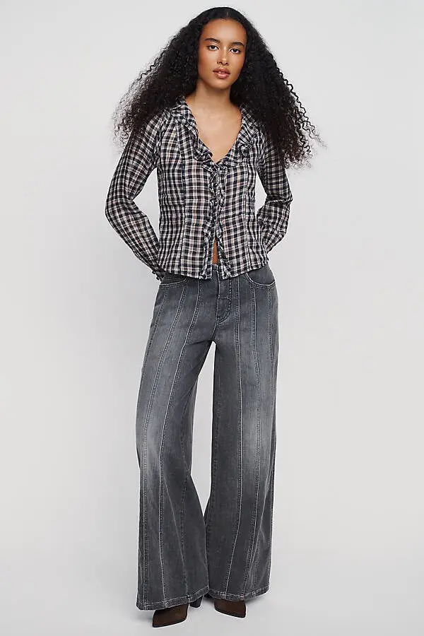 PILCRO Drift Mid-rise Flared Jeans