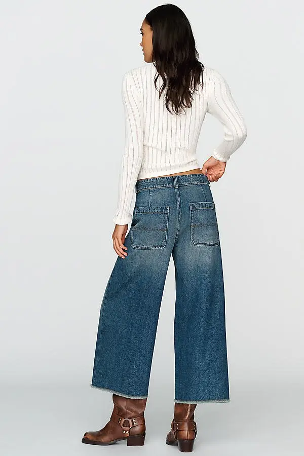 PILCRO Eden Utility High Rise Cropped Jeans
