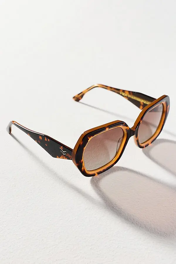 I-SEA Colorblock Geo Retro Sunglasses