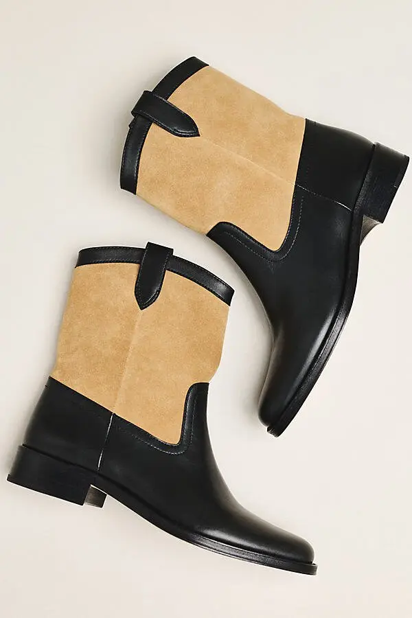 Paige Rye Colorblock Boots - Camel