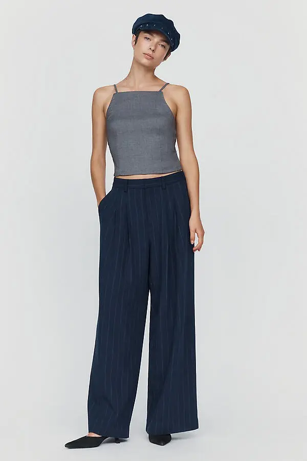Anthropologie Cropped Apron Top