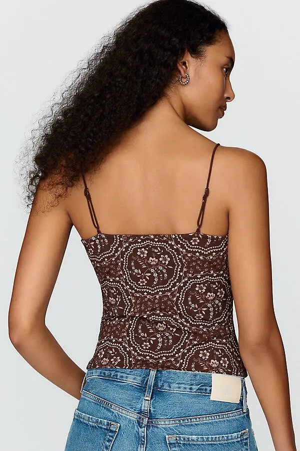 Anthropologie Peekaboo Tank Top
