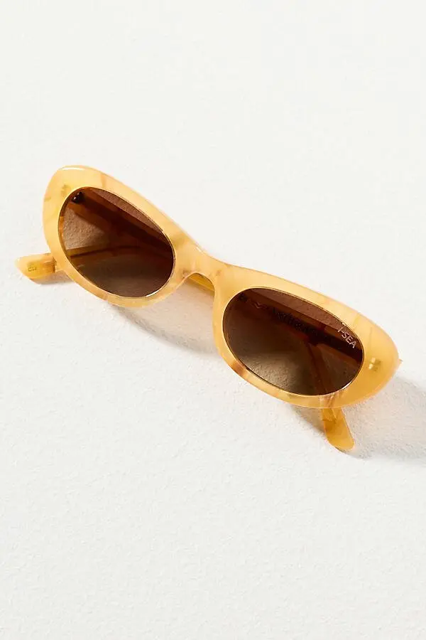 I-SEA Slim Oval Sunglasses - Bronze Pattern