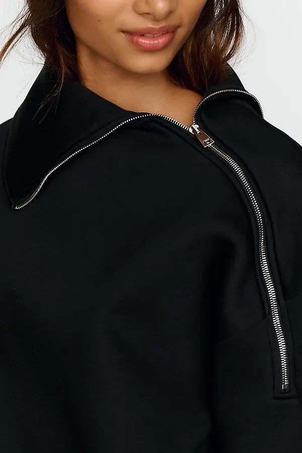 AGOLDE Coyle Asymmetric Zip Sweatshirt