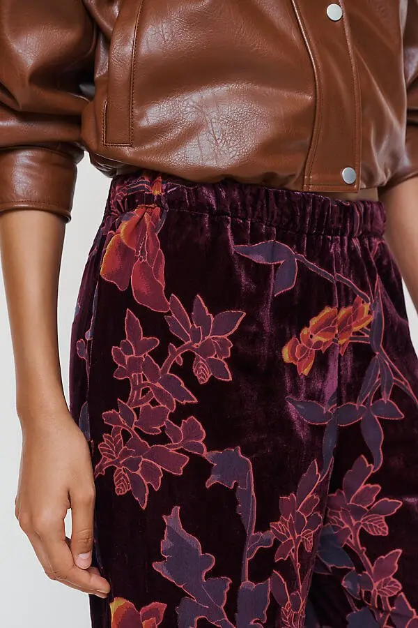 SIEMPRE X Velvet Pull On Pants