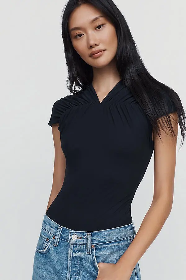 AGOLDE Olympia Bodysuit - Black