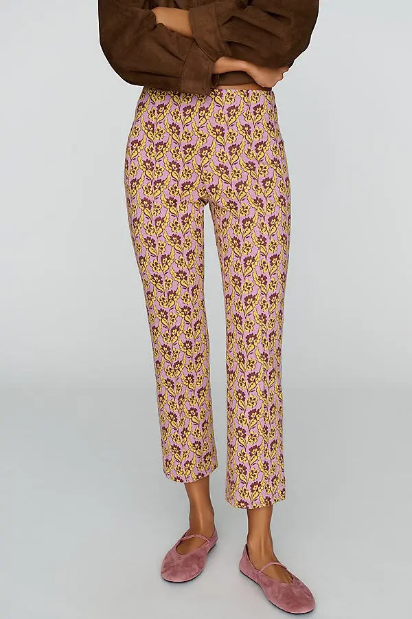 Maeve Poppy Kick Flare Pull On Pants