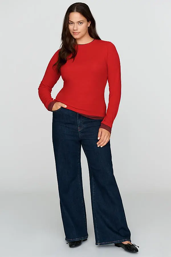 Maeve Double-layer Top - Brown