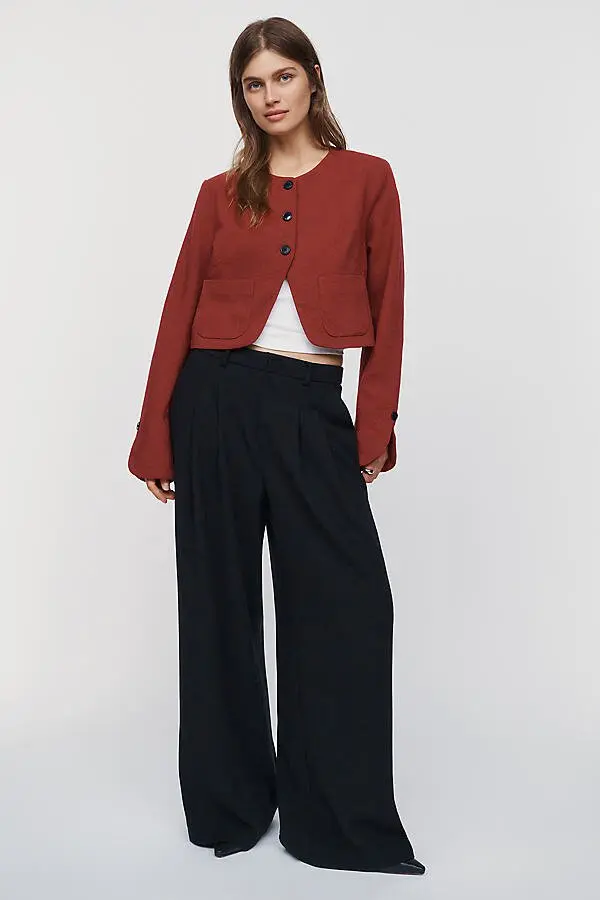 Anthropologie Wool Blend Jacket