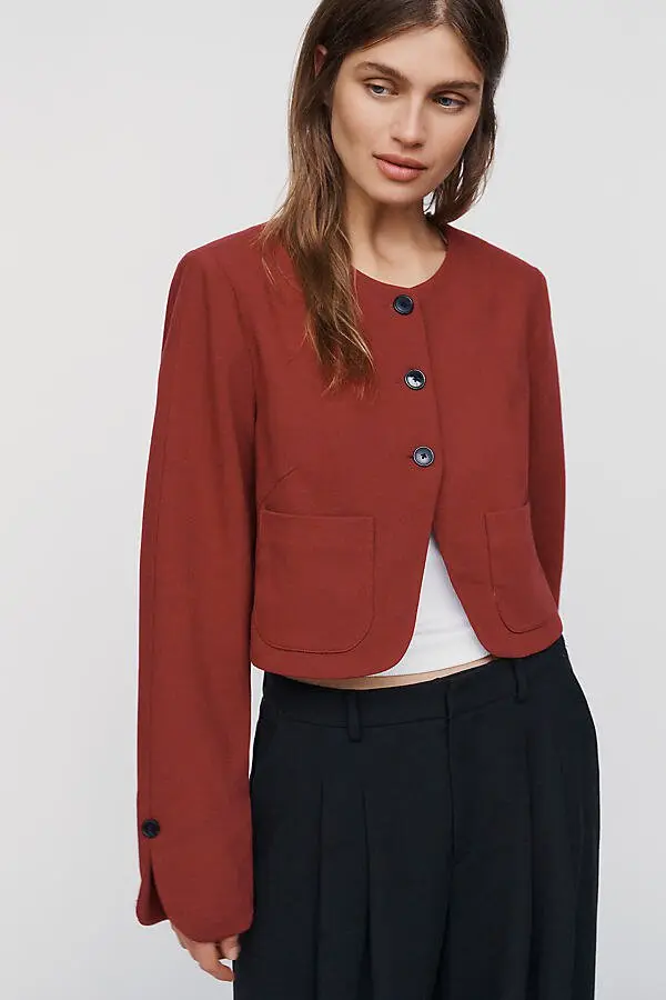 Anthropologie Wool Blend Jacket