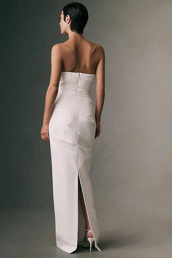 Rachel Gilbert Salma Strapless Gown - Ivory