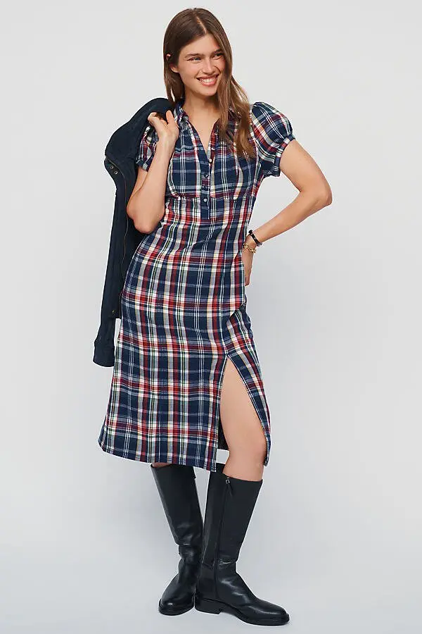 PILCRO Rebekah Slim Midi Dress