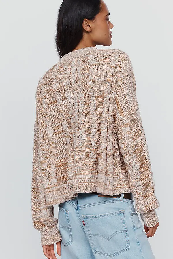 PILCRO Cable Knit Sweater