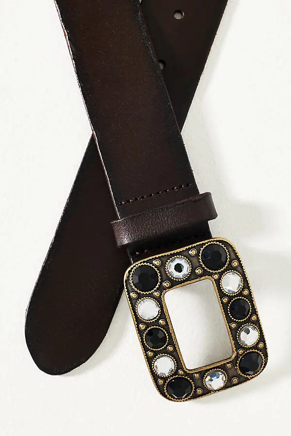 Anthropologie Embellished Buckle Belt