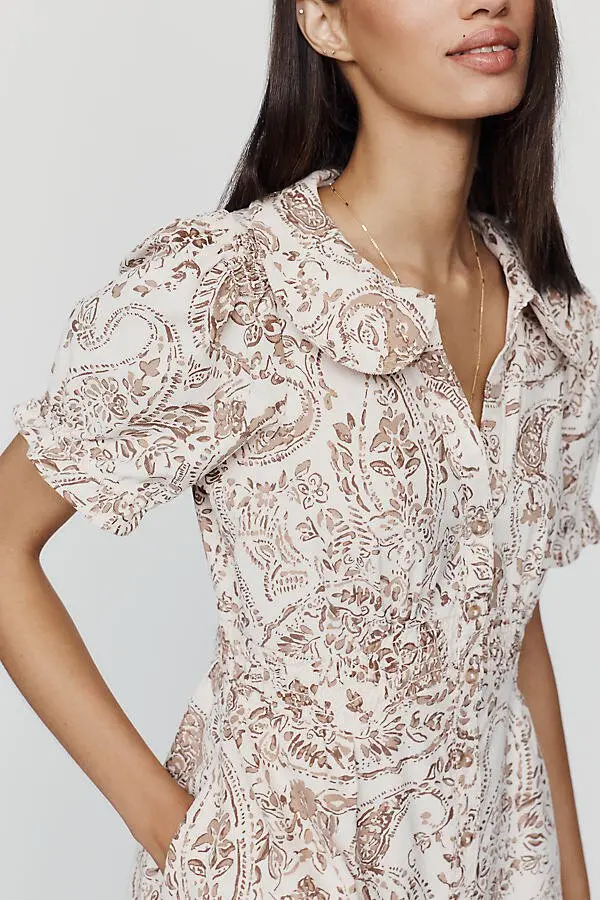 PILCRO Keira 100% Cotton Corduroy Mi Dress