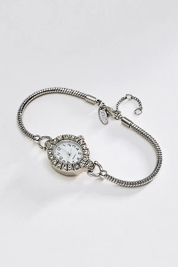 Anthropologie Circle Glitz Wrap Watch