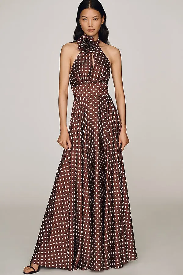 Mac Duggal Halter Maxi Dress