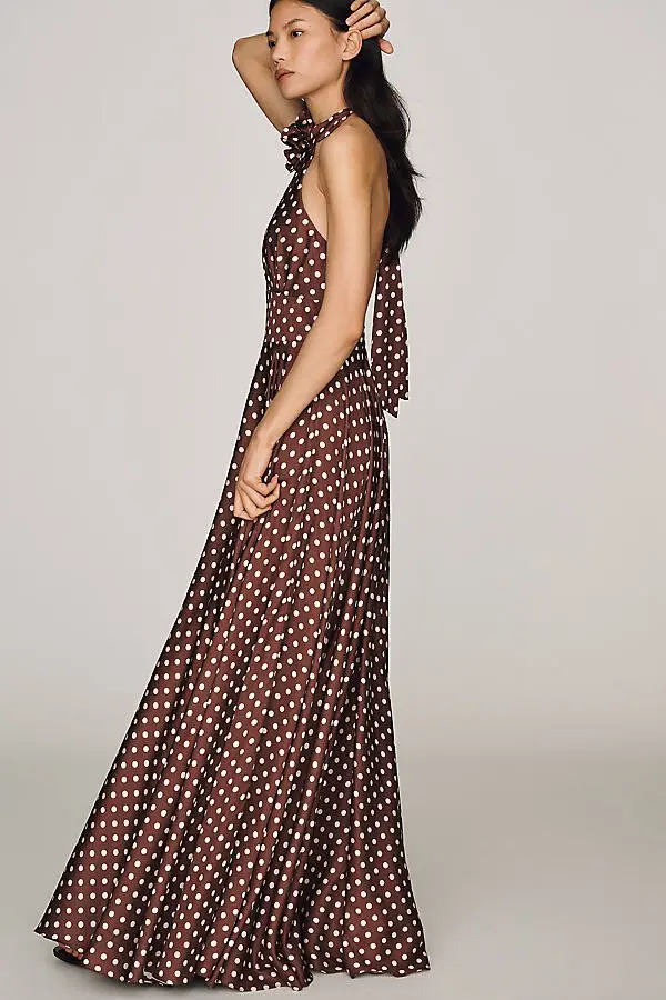 Mac Duggal Halter Maxi Dress
