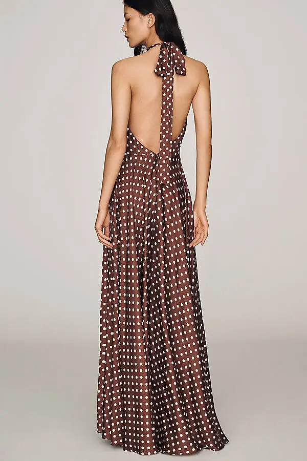 Mac Duggal Halter Maxi Dress