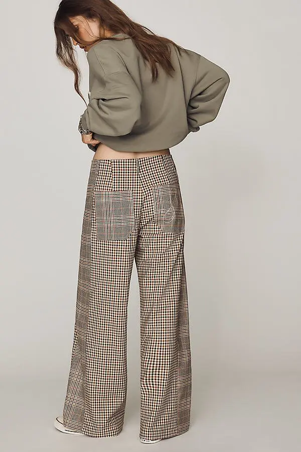 Maeve High Rise Wide Leg Trousers Pants