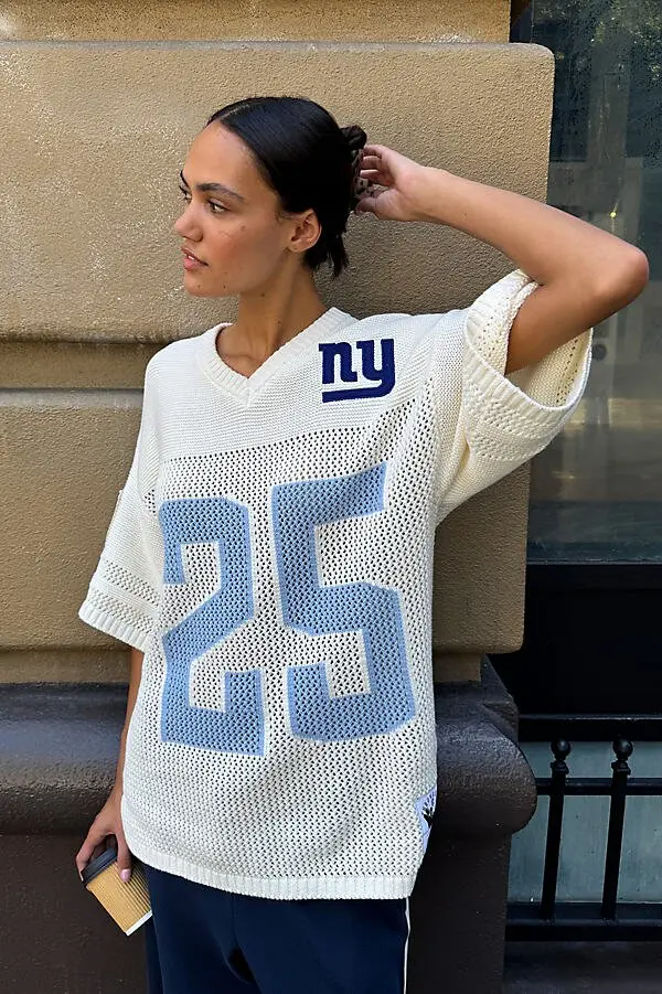 Mitchell & Ness Nfl Knit Jersey Top - Giants