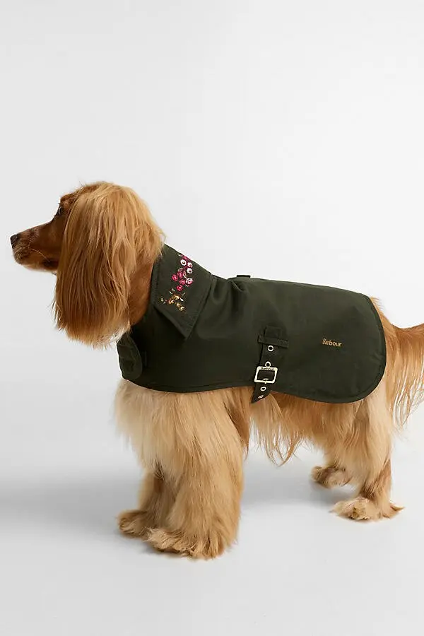 Barbour X Embroidered Collar Dog Coat Jacket