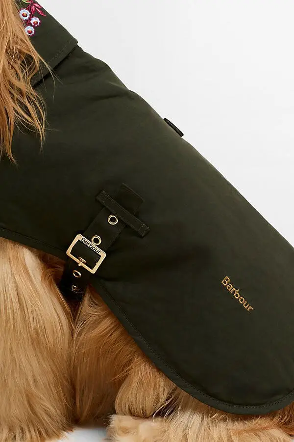 Barbour X Embroidered Collar Dog Coat Jacket