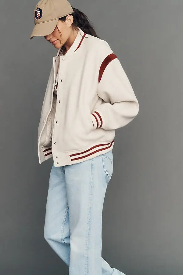 Maeve Sporty Bomber Jacket