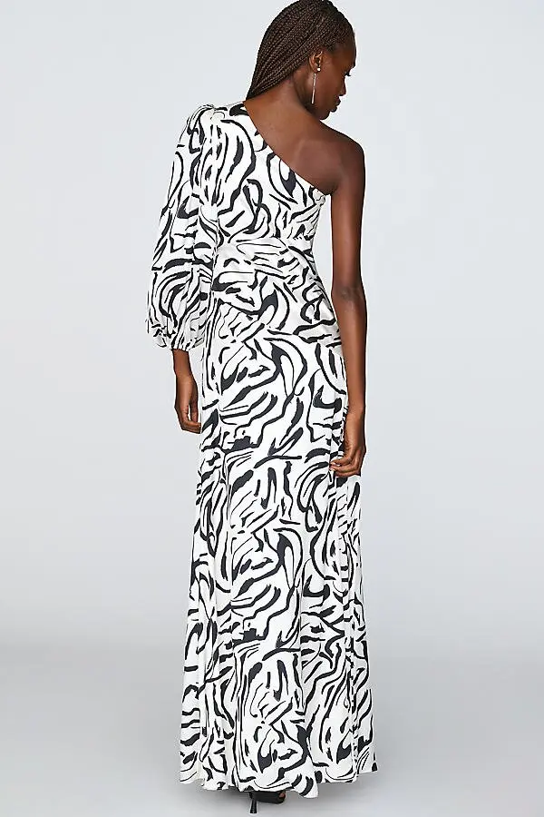 Mac Duggal One Shoulder Maxi Dress