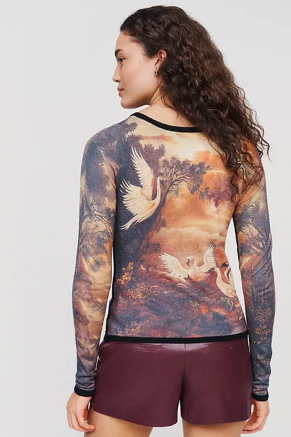 Anthropologie Wool Blend Long Sleeve Top