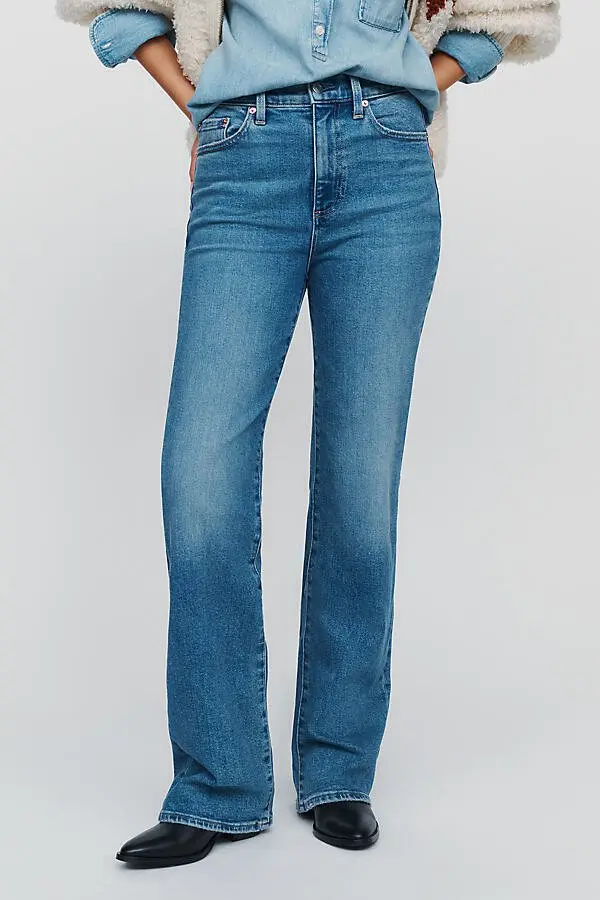PISTOLA Evie Mid Rise Bootcut Jeans