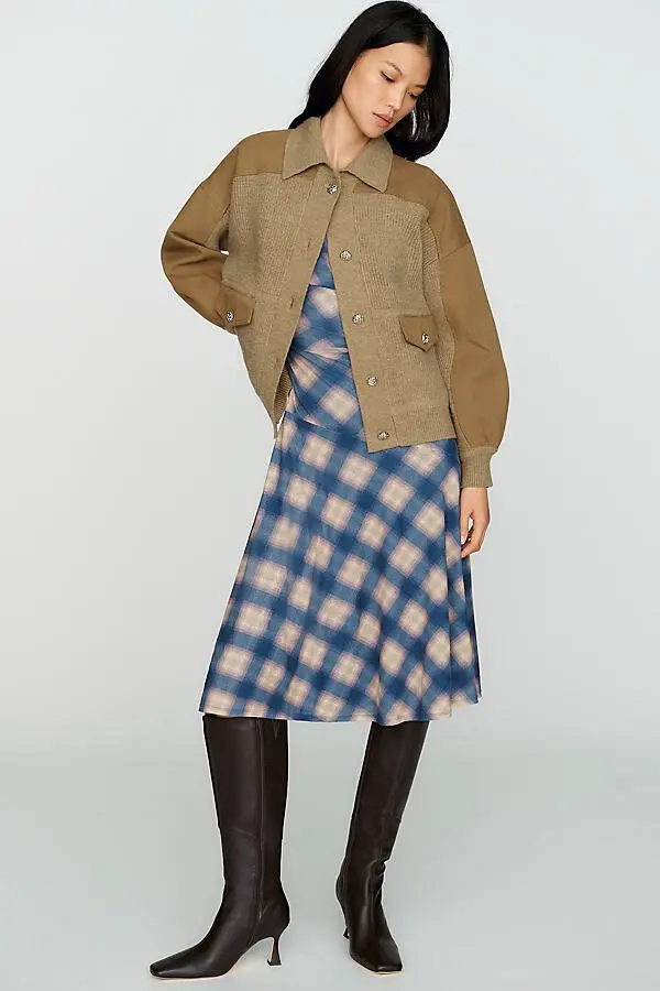 RAISONNEL Mixed Cardigan Sweater