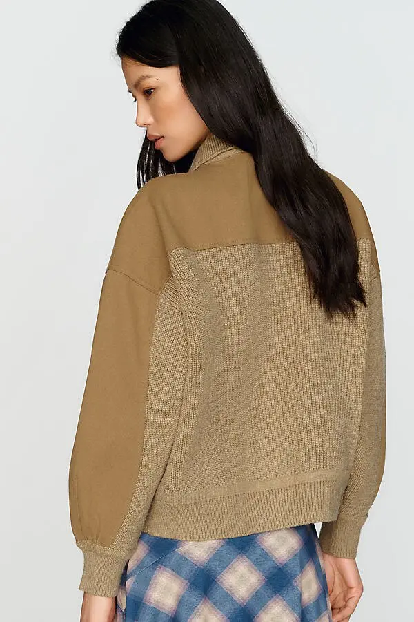RAISONNEL Mixed Cardigan Sweater