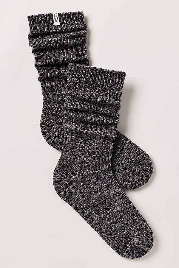 UGG Rib Knit Slouchy Socks - Grey