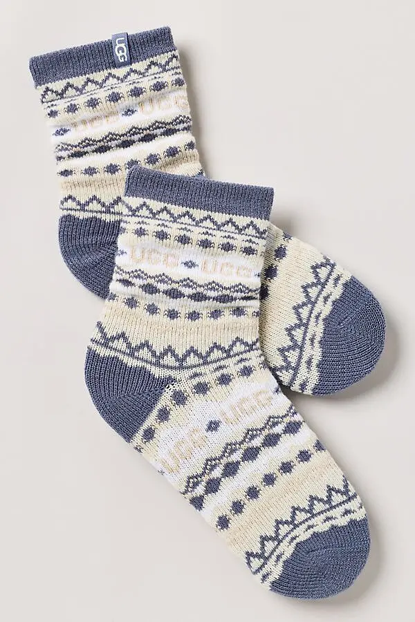 UGG Cressida Cozy Quarter Socks - Grey